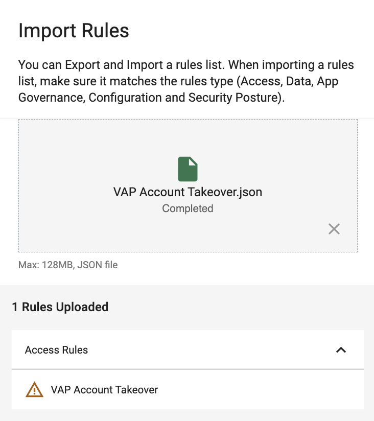 Export and Import Rules